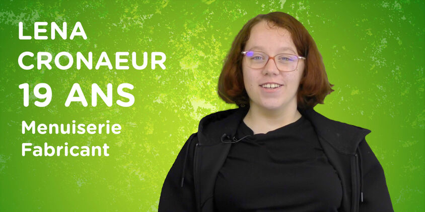 CV vidéo de Lena Cronauer (menuisier fabriquant) - Cap emploi 57